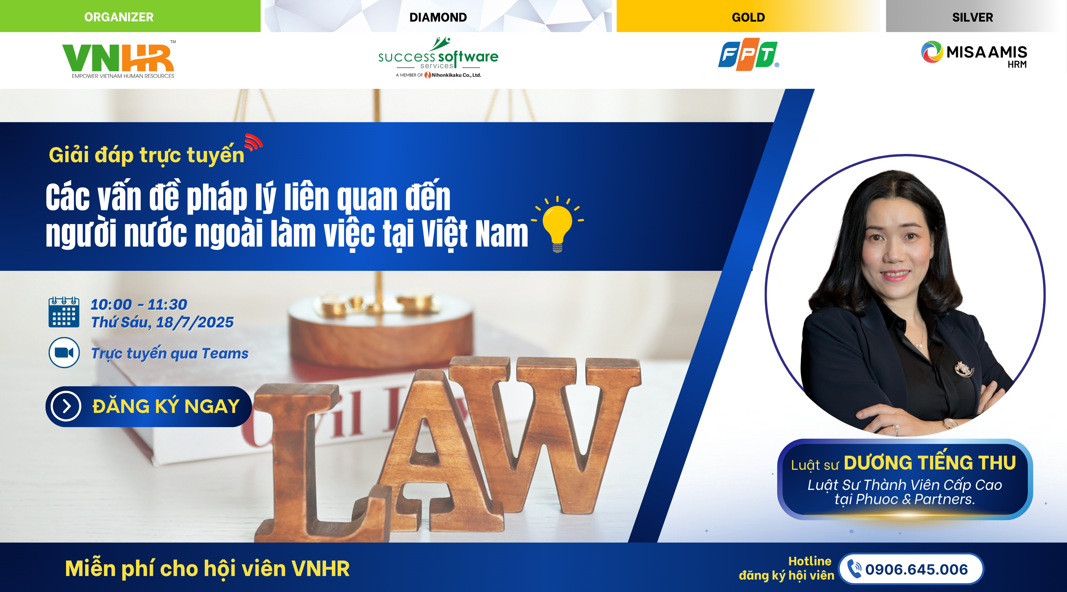 [VNHR Members Only] – [HR Law Talk] – Giải đáp trực tuyến Các vấn đề ...
