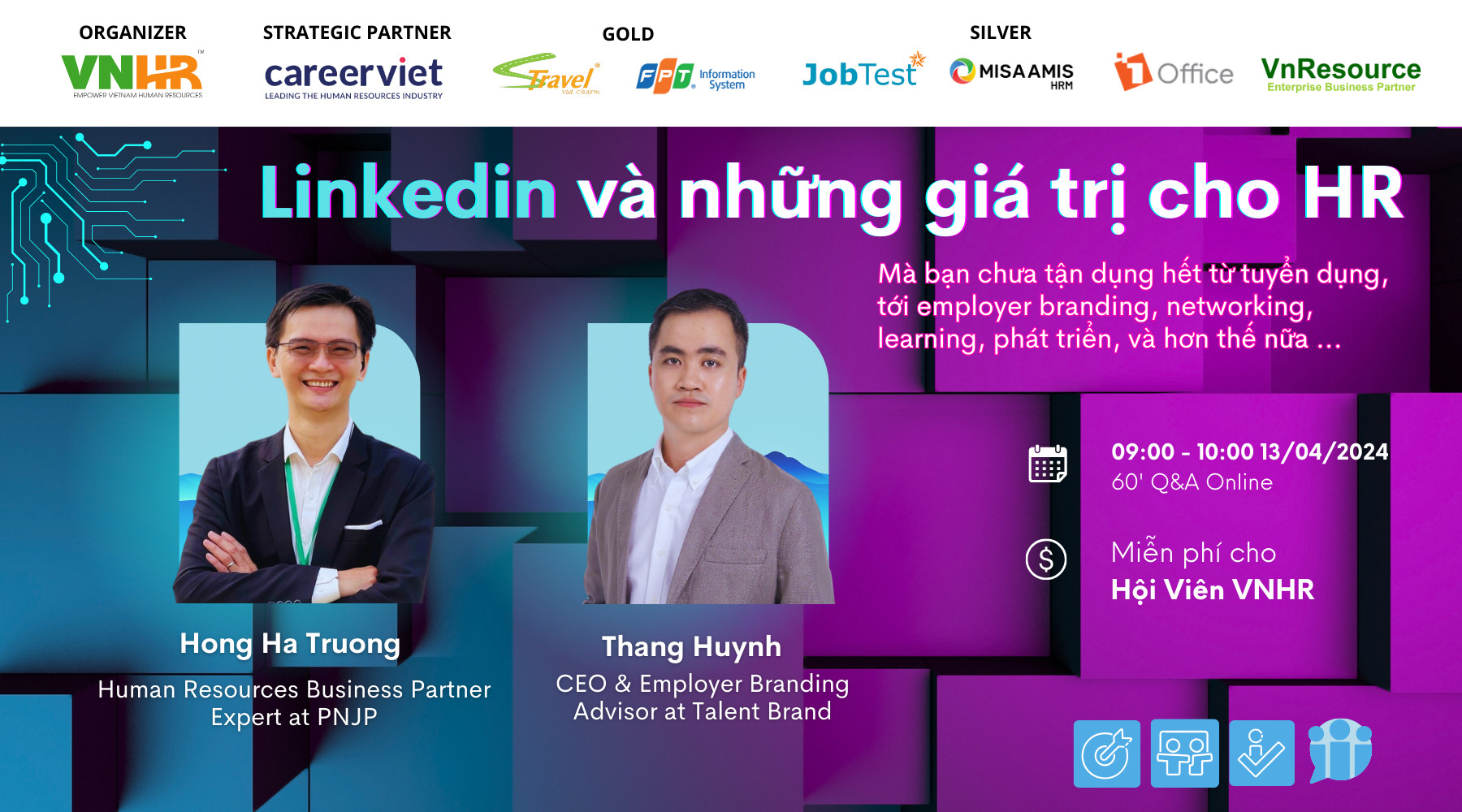 [VNHR Members Only] - HR Talk: Linkedin và những giá trị cho HR